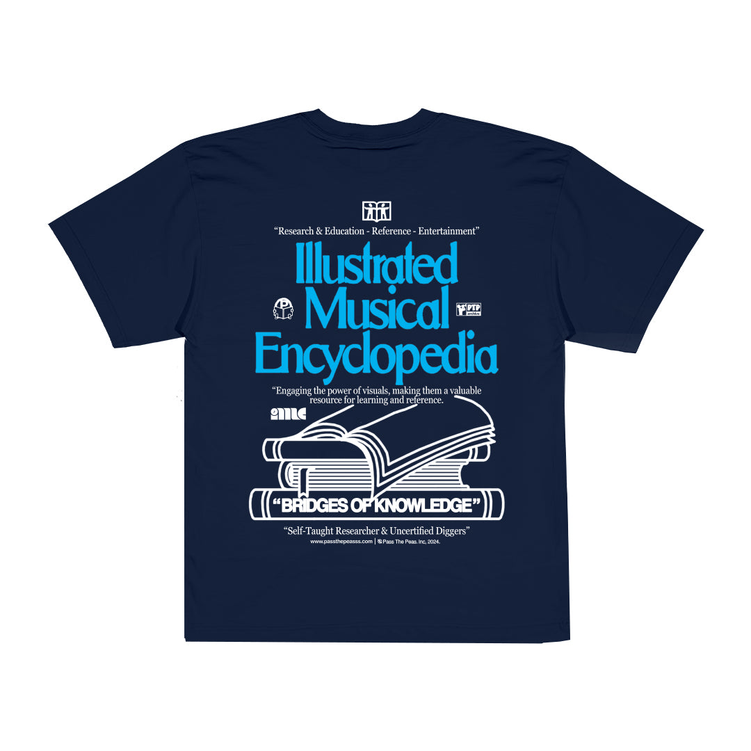 Illustrated Musical Encyclopedia T-Shirt – Pass The Peas